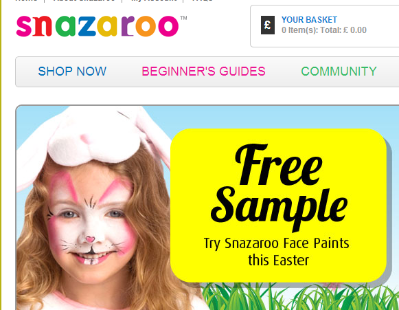 Free Sample Of Snazaroo Kids Face Paints This Easter (ENDS TONIGHT ...
