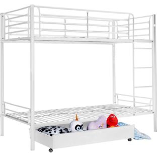 BARGAIN Kenny White Bunk Bed Frame & Storage was £349.99 NOW £59.99 at ...
