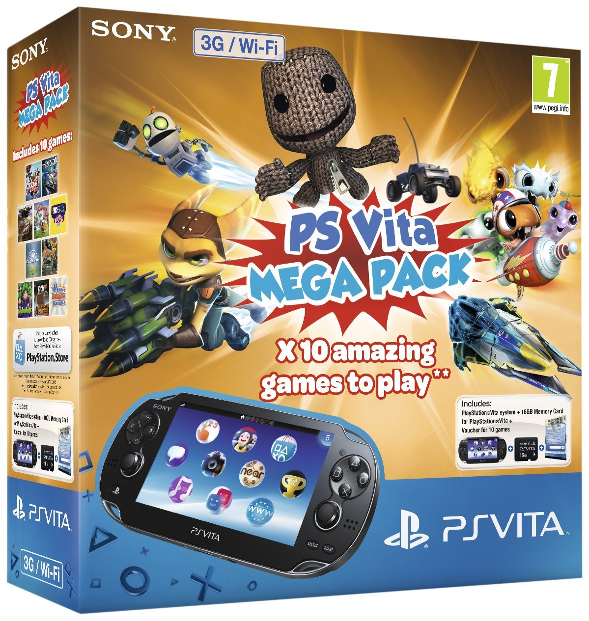 BARGAIN PS Vita Mega Pack With 10 Games & 8GB Memory £130 Using Code ...