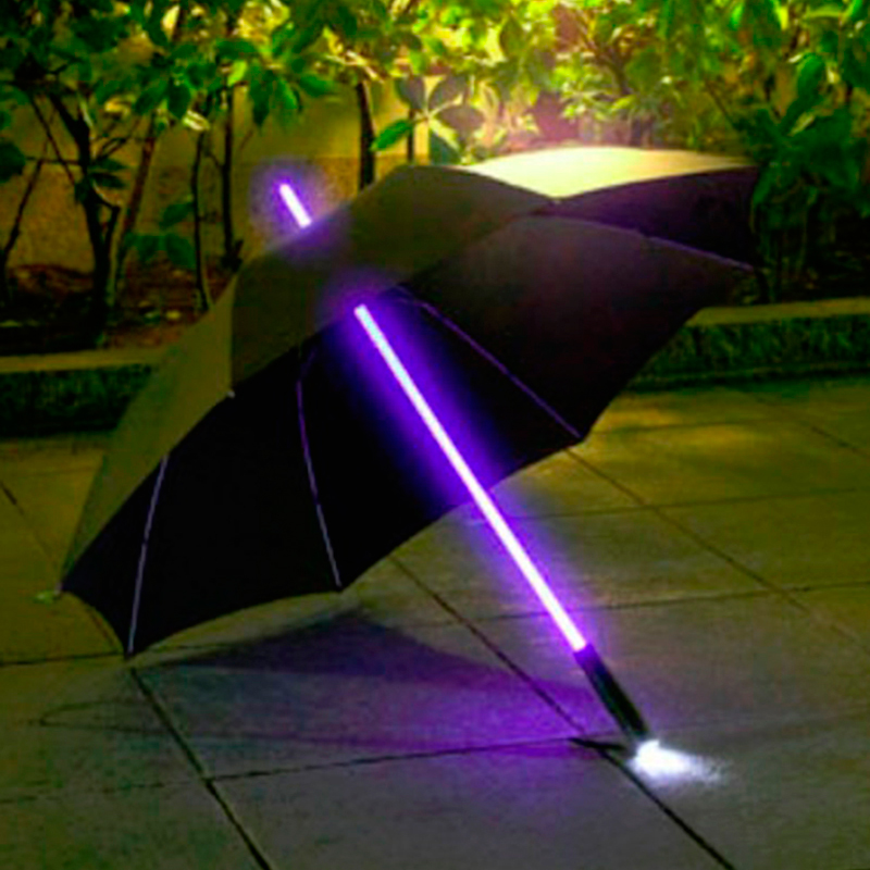 BARGAIN Rainbow LED Multi Colour Changing Umbrella with LED Torch ...