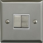 BARGAIN Double 2-Way Light Switch – Brushed Stainless Steel was £7.99 ...