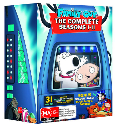 BARGAIN Family Guy: Complete Seasons 1 – 11 Box Set (31 Discs) £32.99 ...