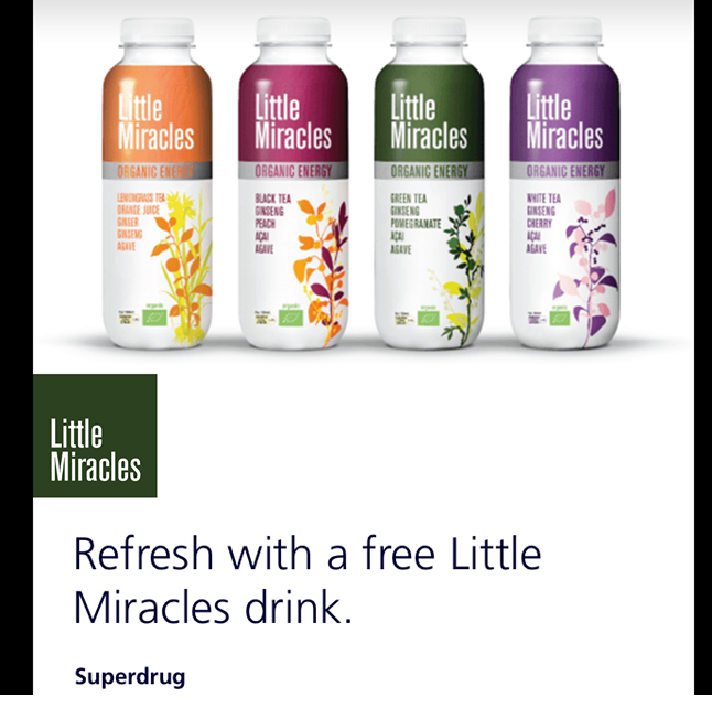 FREE Little Miracles Drink With O2 Priority Moments | Gratisfaction UK
