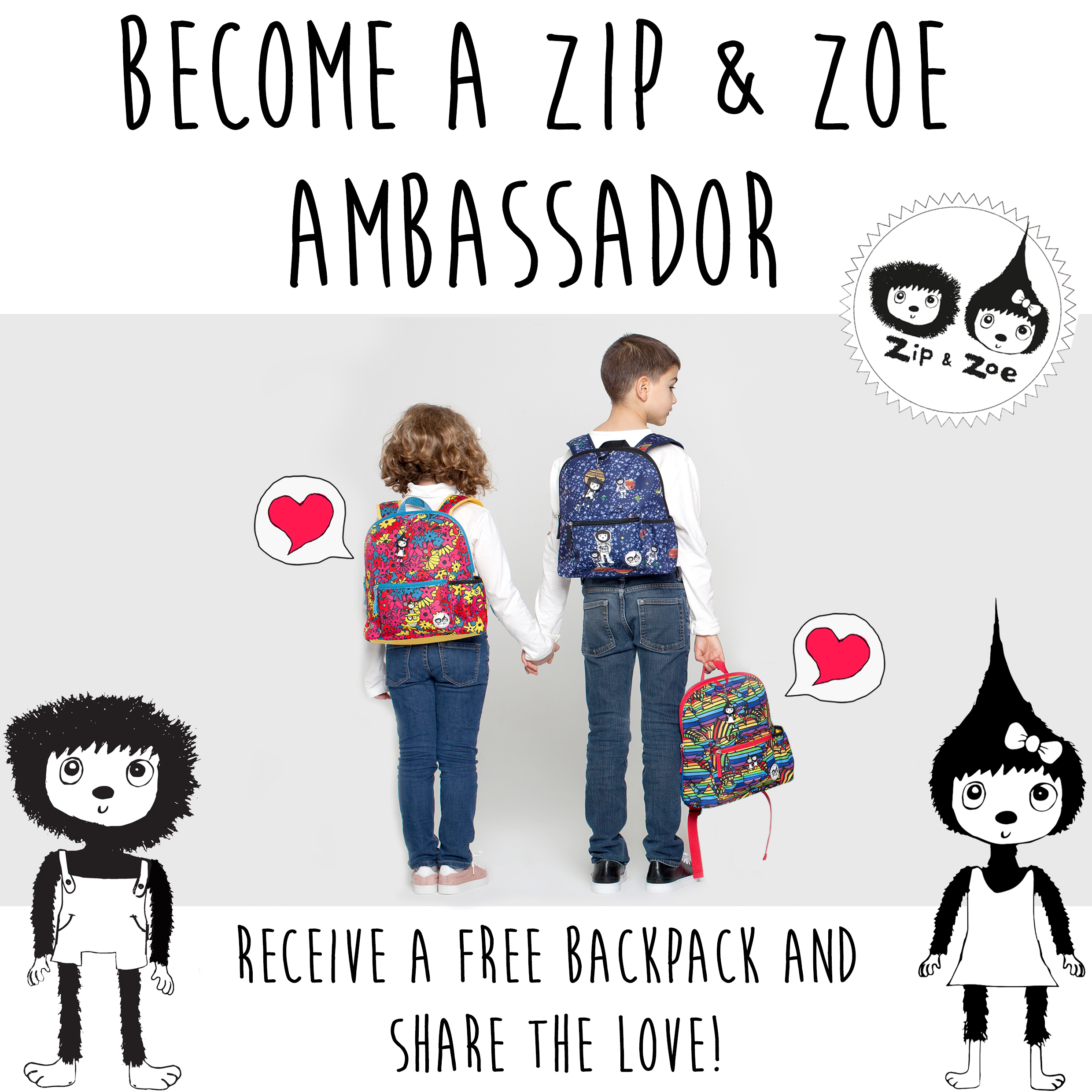 FREE Zip & Zoe Backpack | Gratisfaction UK