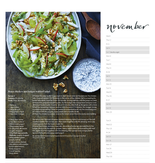 FREE Waitrose 2018 Calendar | Gratisfaction UK